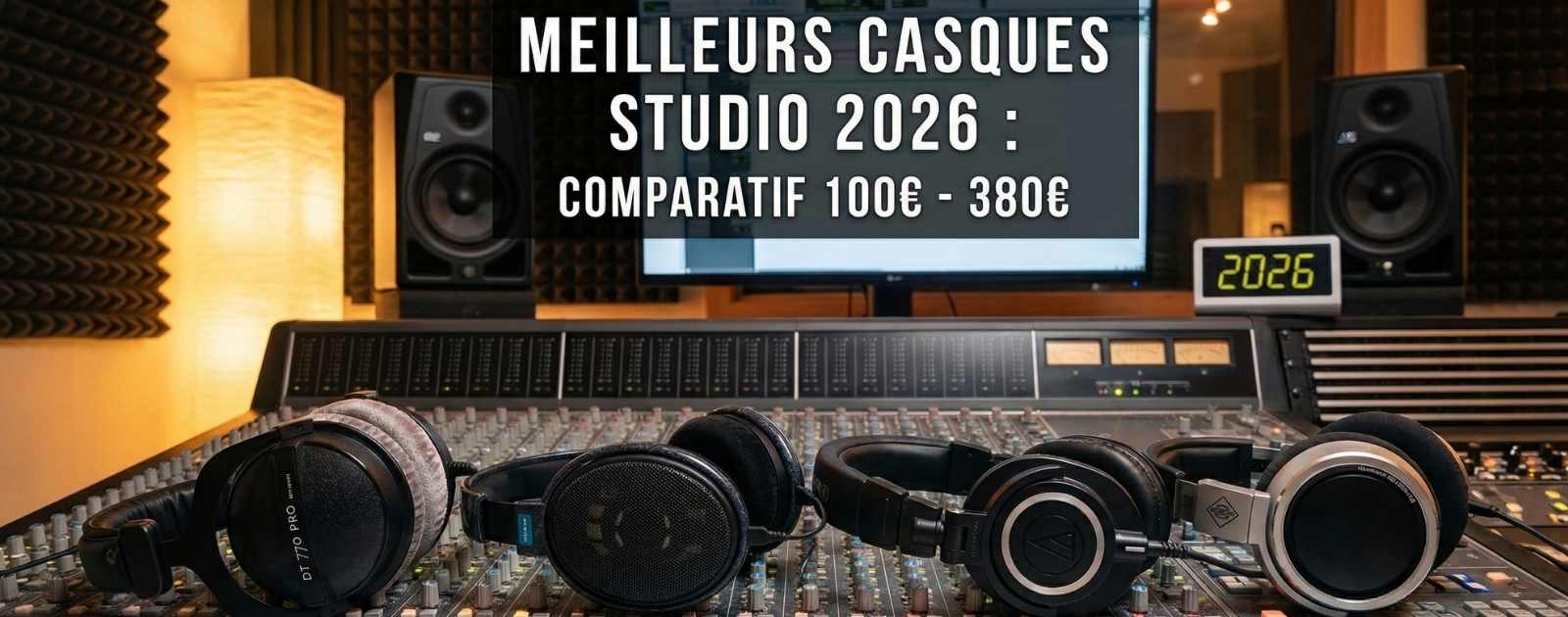 Meilleurs Casques Studio 2026 : Comparatif de 100€ à 380€